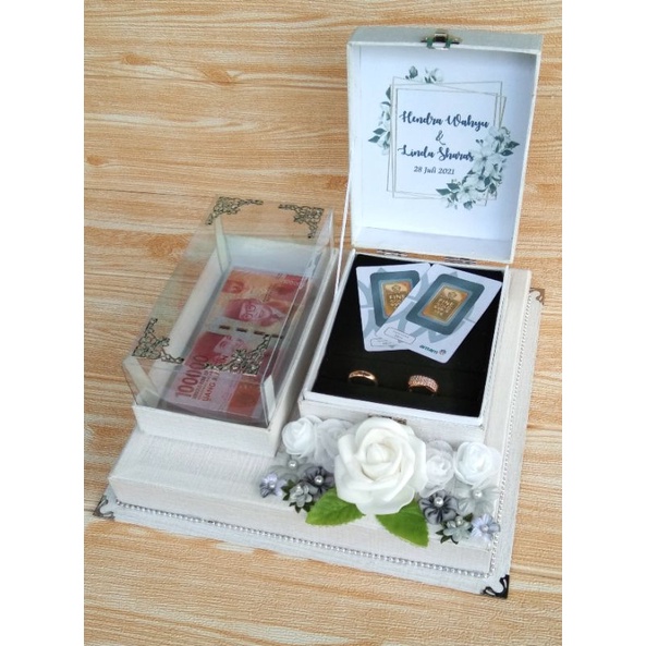 Jual Box mahar dan perhiasan/logam mulia custom | Shopee Indonesia