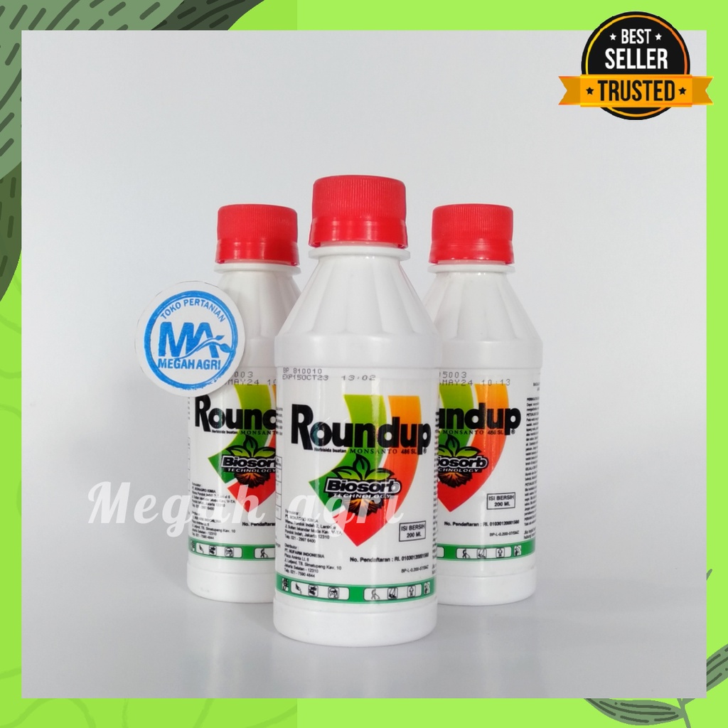 Jual HERBISIDA ROUNDUP 200ML Isopropilamina glisofat 486g/l | Shopee ...