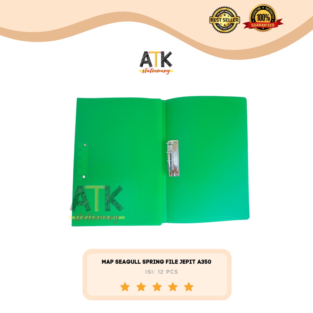 Jual Spring File Seagull A350 Jepit / Map Plastik Seagul A350 atk ...
