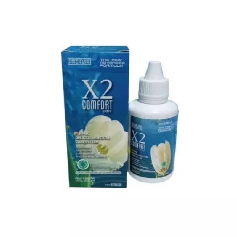 Jual (GROSIR 8.700) Air Softlens X2 60ml / Cairan Softlens X2 60ml / X2 ...