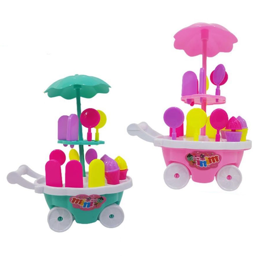 Jual Mainan Anak Perempuan Es Krim Ice Cream Gerobak Troli Trolley 16 ...
