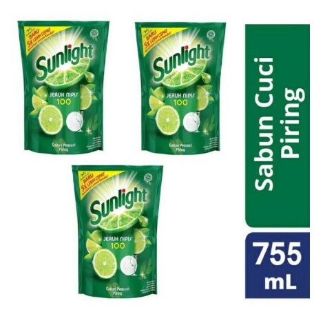 Jual Sunlight Sabun Cuci Piring - Jeruk Nipis 755 mL | Shopee Indonesia