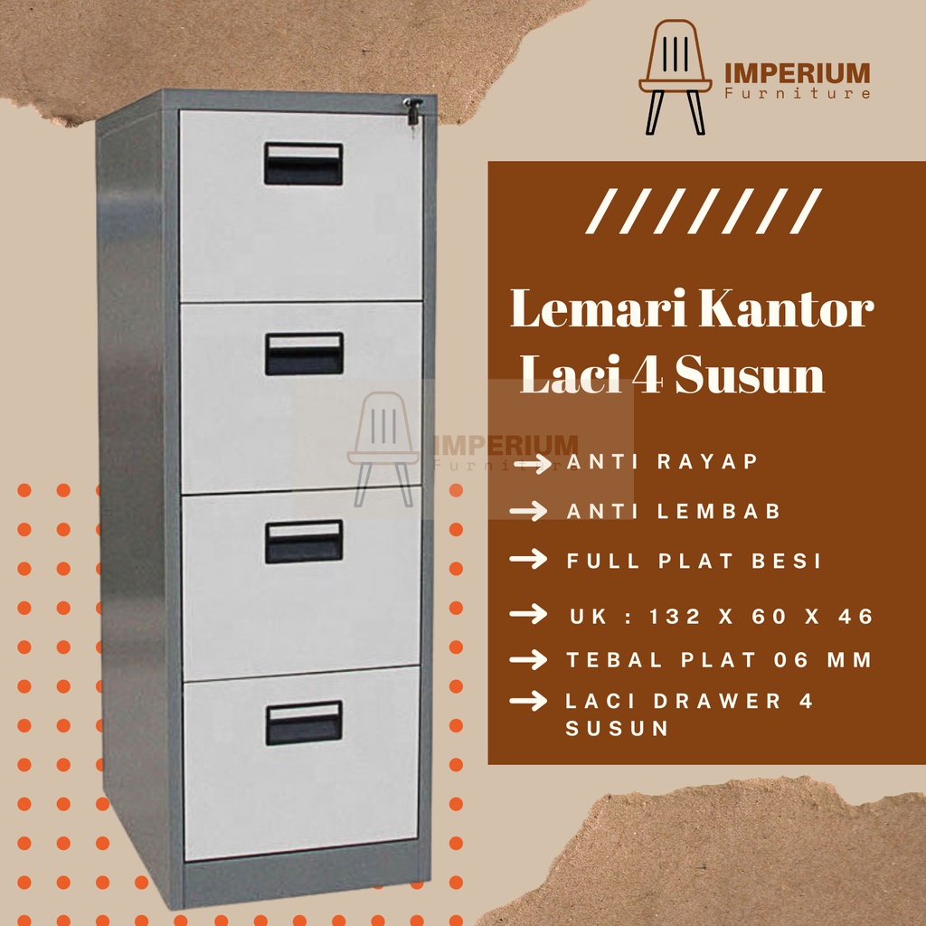 Jual Lemari Dokumen / Filling Kabinet / Laci Dokumen / Lemari File Besi ...