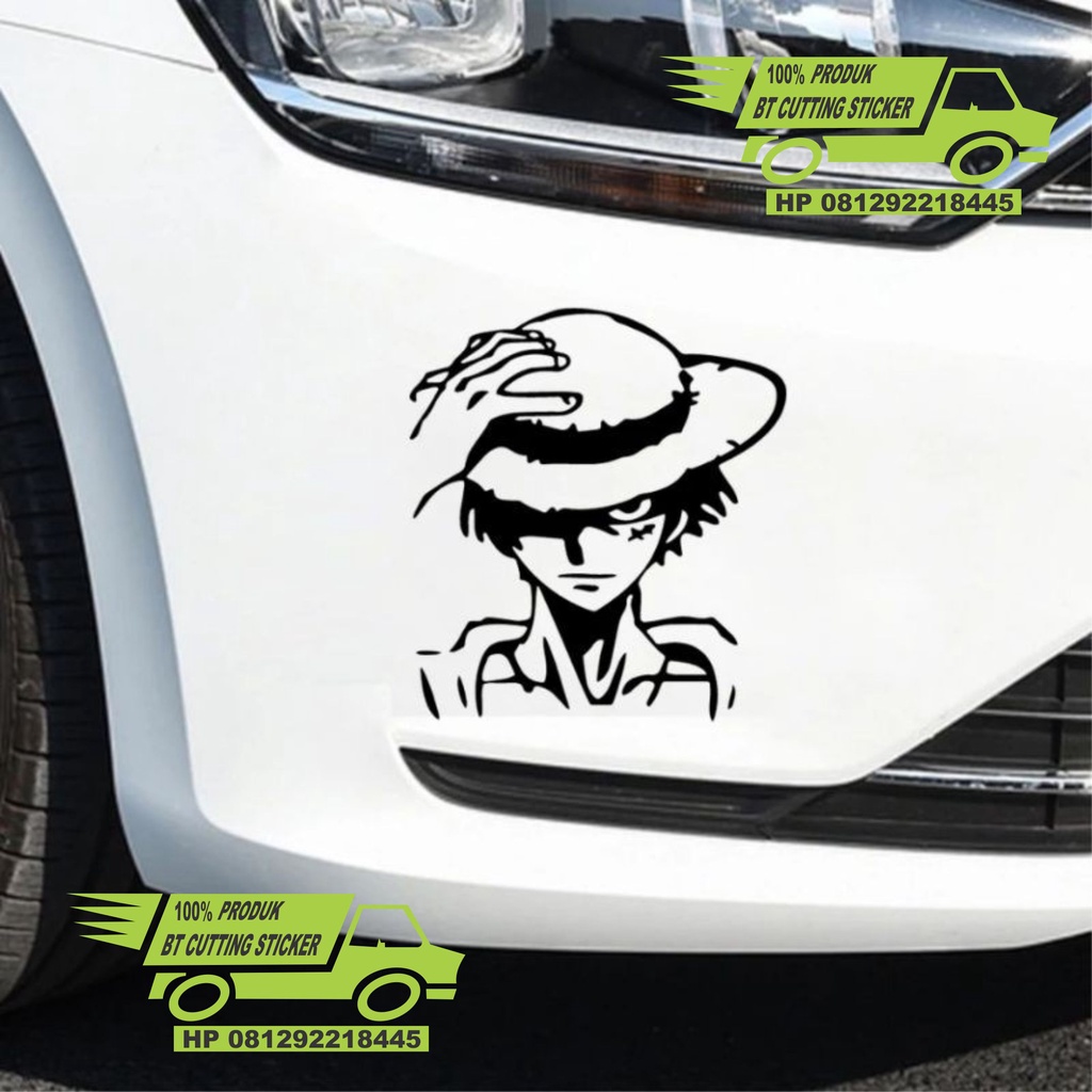 Jual BT stiker sticker mobil stiker one piece stiker mobil stiker kap ...