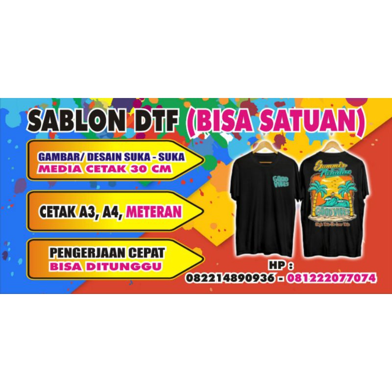 Jual CUSTOM SABLON MURAH/ PRINT SABLON SATUAN/ SABLON DTF/ BISA PAKE ...