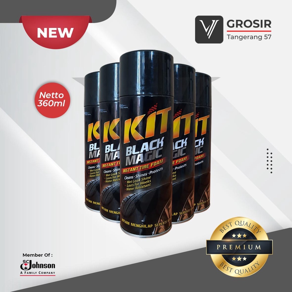 Jual PENGKILAP BAN KIT BLACK MAGIC FOAM SPRAY 360ML | Shopee Indonesia