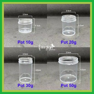 Jual (4PCS/6PCS) Jar kosong Pot kosong Empty jar plastik wadah kosong ...