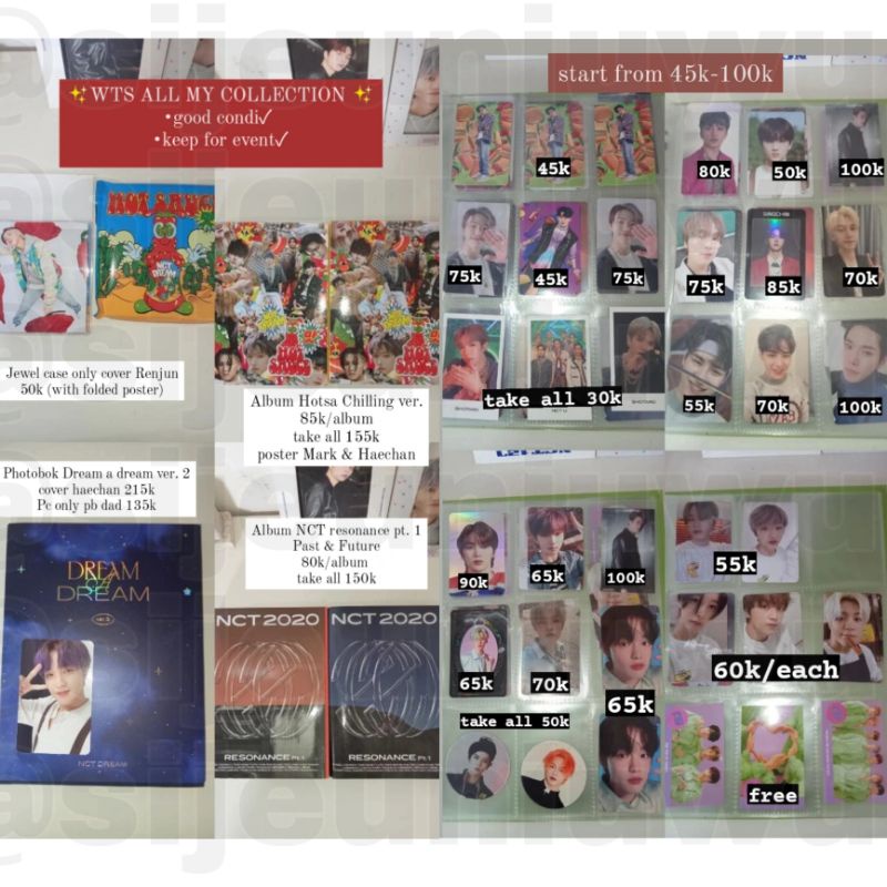 Jual Official Merch NCT MURAH JAEMIN MARK DOYOUNG SUNGCHAN CHENLE ...