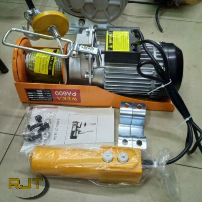 Jual KATROL LISTRIK mini electric wire rope hoist - 800Kg | Shopee ...