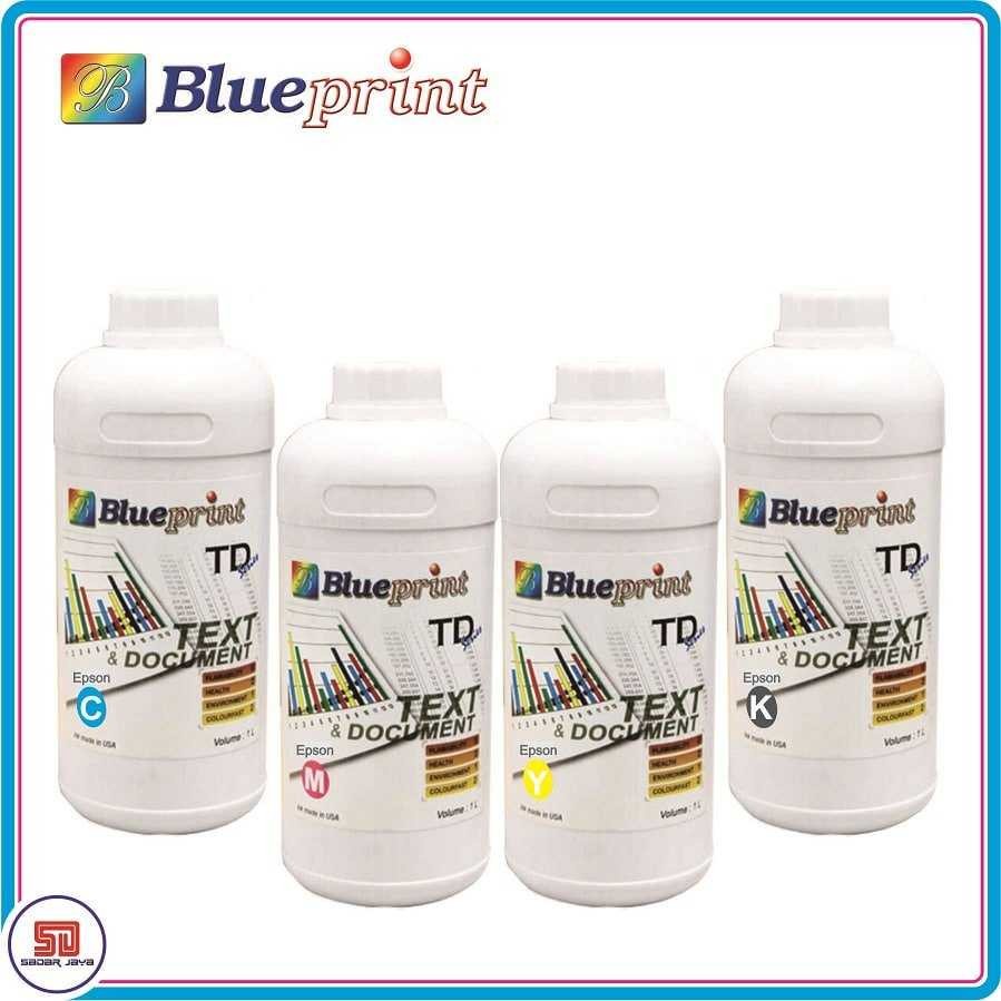 Jual Blueprint Tinta 1 Liter Epson( Cyan, Magenta, Yellow, Black ...