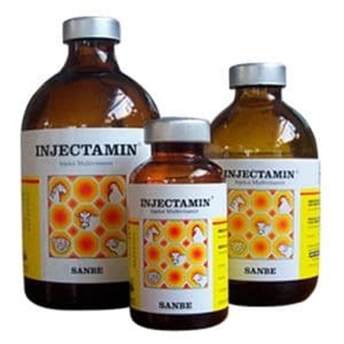 Jual injectamin 100 ml - multivitamin injeksi untuk hewan ternak bagus ...
