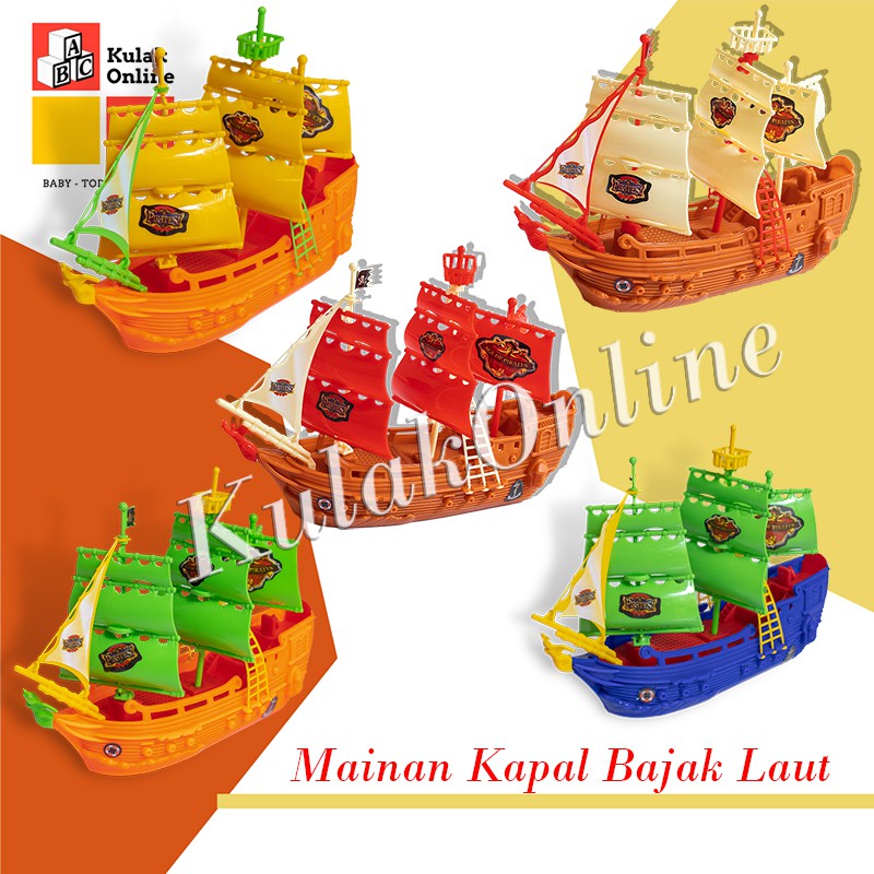 Jual Mainan Kapal Layar Bajak Laut Pullback Kapal Kapalan HM0369 ...