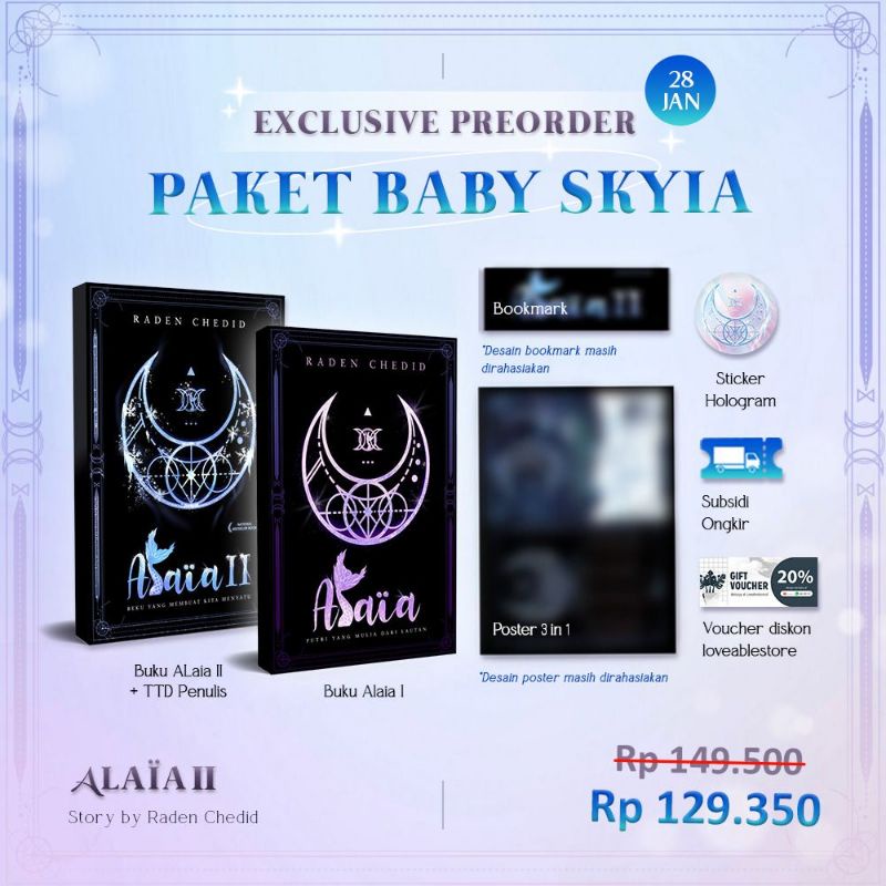 Jual NOVEL ALAIA 1 & 2 - RADEN CHEDID + BONUS Indonesia|Shopee Indonesia