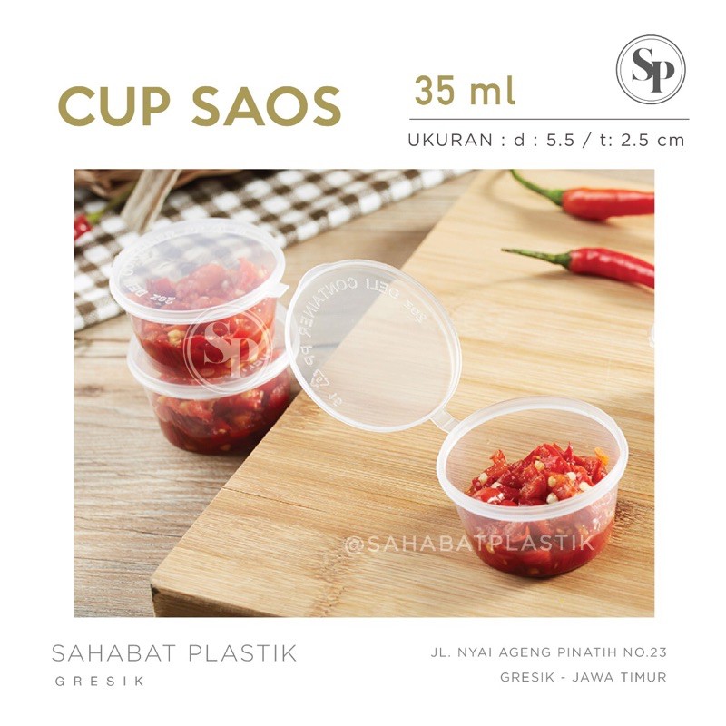 Jual 50PCS TEMPAT SAOS 35ML (Food Packaging Chili Sauce Tomato Wadah ...