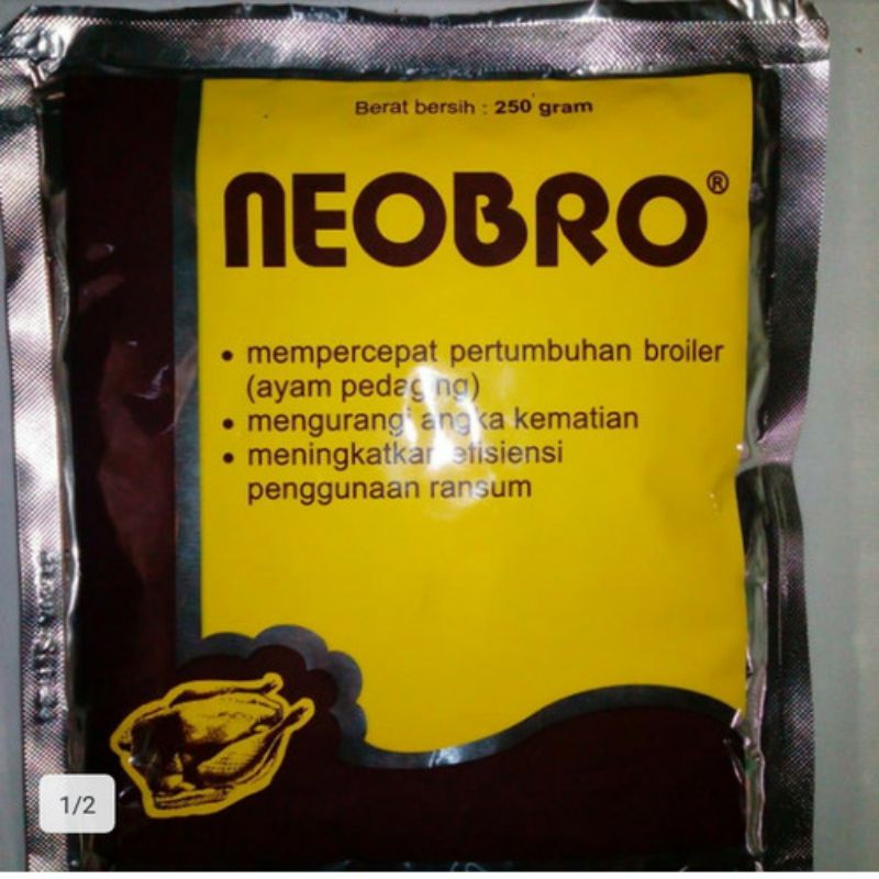 Jual NEOBRO 250 GRAM - VITAMIN PENAMBAH BERAT BADAN/PENGGEMUK AYAM ...