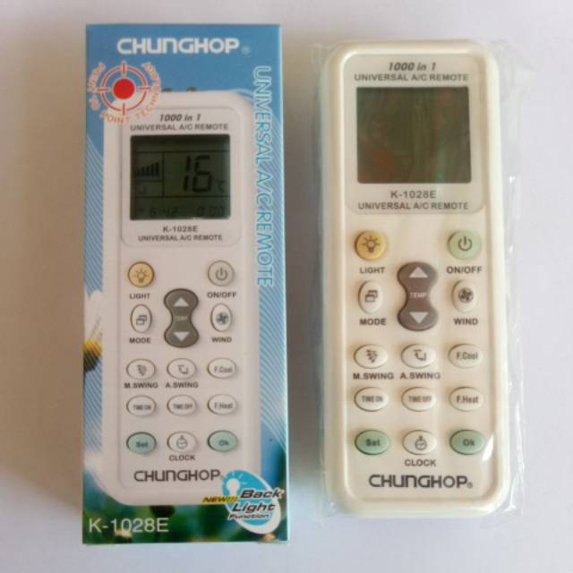 Jual Remote Ac Multi Universal Chunghop K 1028e Indonesia Shopee Indonesia