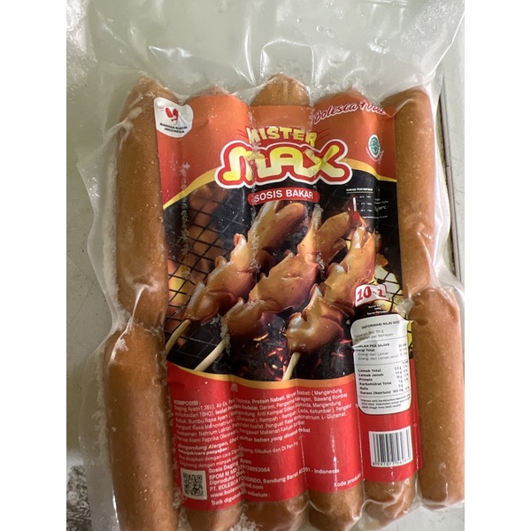 Jual Mister Max sosis sapi bratwurst bakar jumbo 14cm isi 7pcs / medium ...