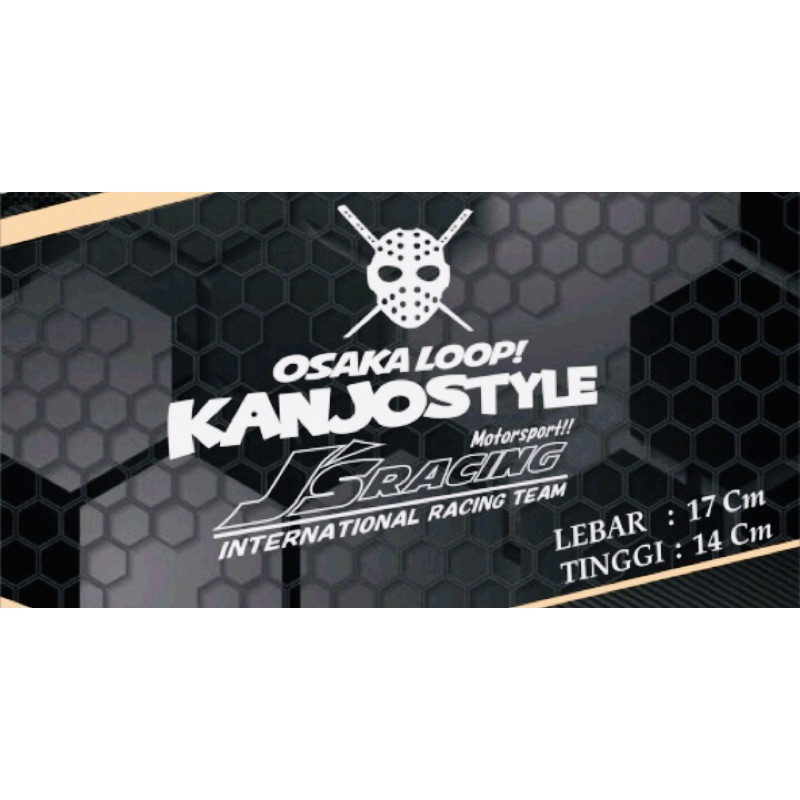 Jual Sticker Cutting Jdm Kanjo Style X Js Racing Shopee Indonesia