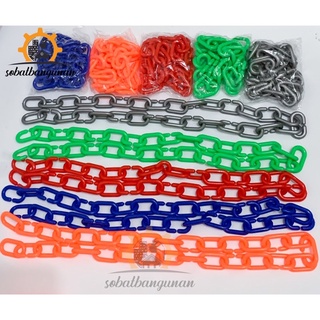 Jual RANTAI PLASTIK 6mm WARNA / RANTAI PVC / RANTAI BAJU / RANTAI ...