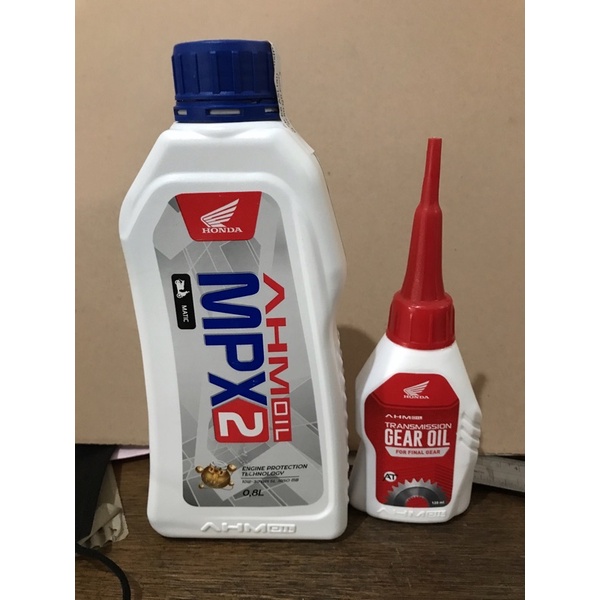 Jual AHM OIL MPX2 10w-30sl + GEAR OIL TRANSMISSION OLI MPX2 OLI GARDAN ...