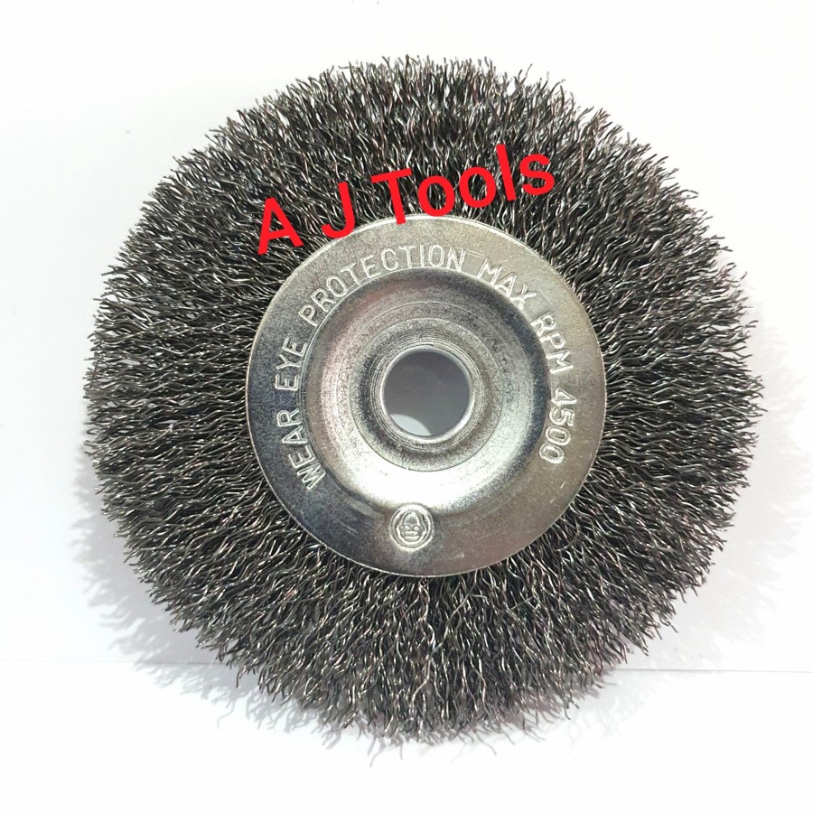 Jual Sikat Kawat Bulat 4" / Steel Wire Wheel Brush 4 inch RYU TK129 ...