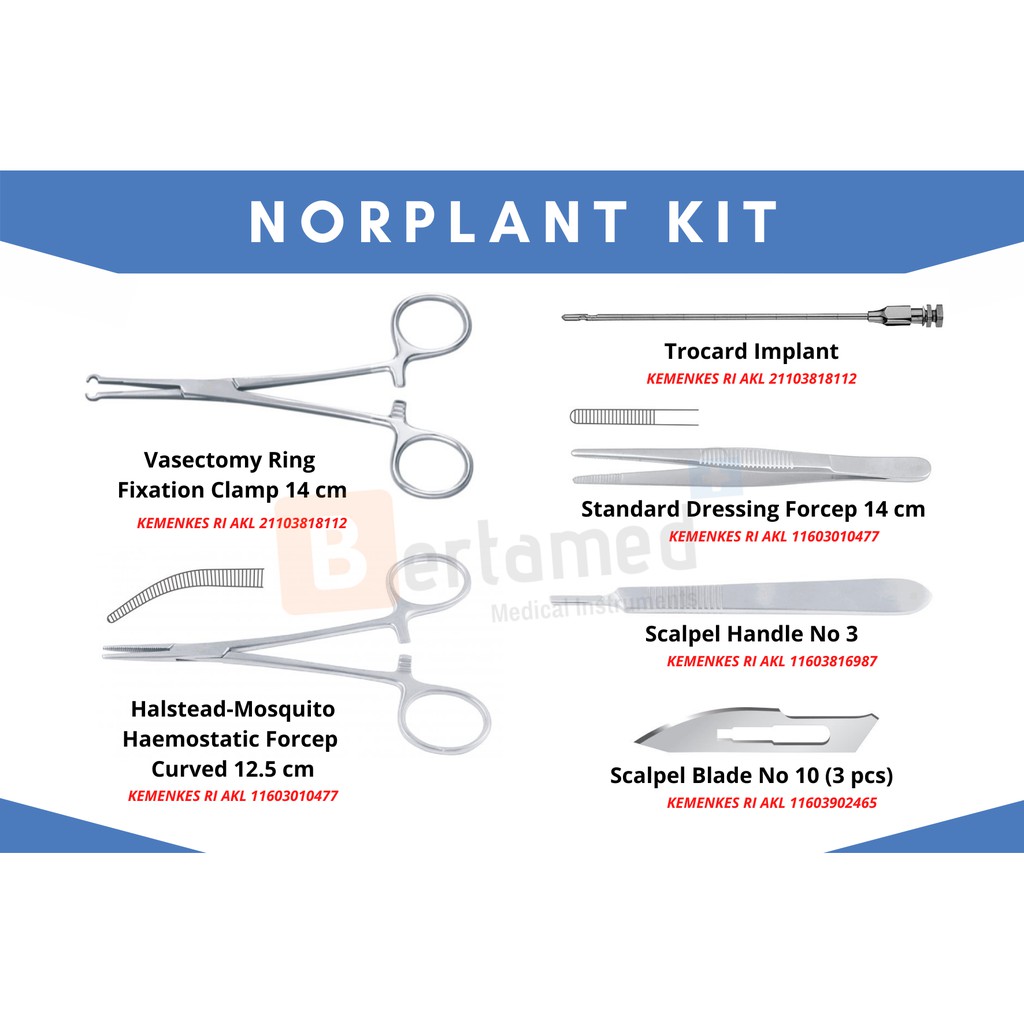 Norplant Kit / Norplant Instrument Kit / KB Set / Implant set / Implant ...