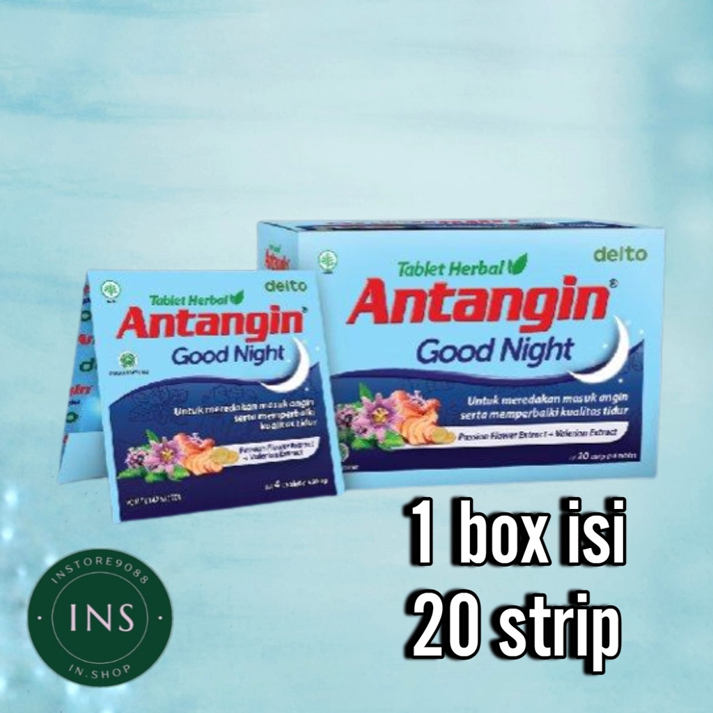 Jual Antangin Tablet Herbal Good Night 1 box isi 20 strips | Shopee ...