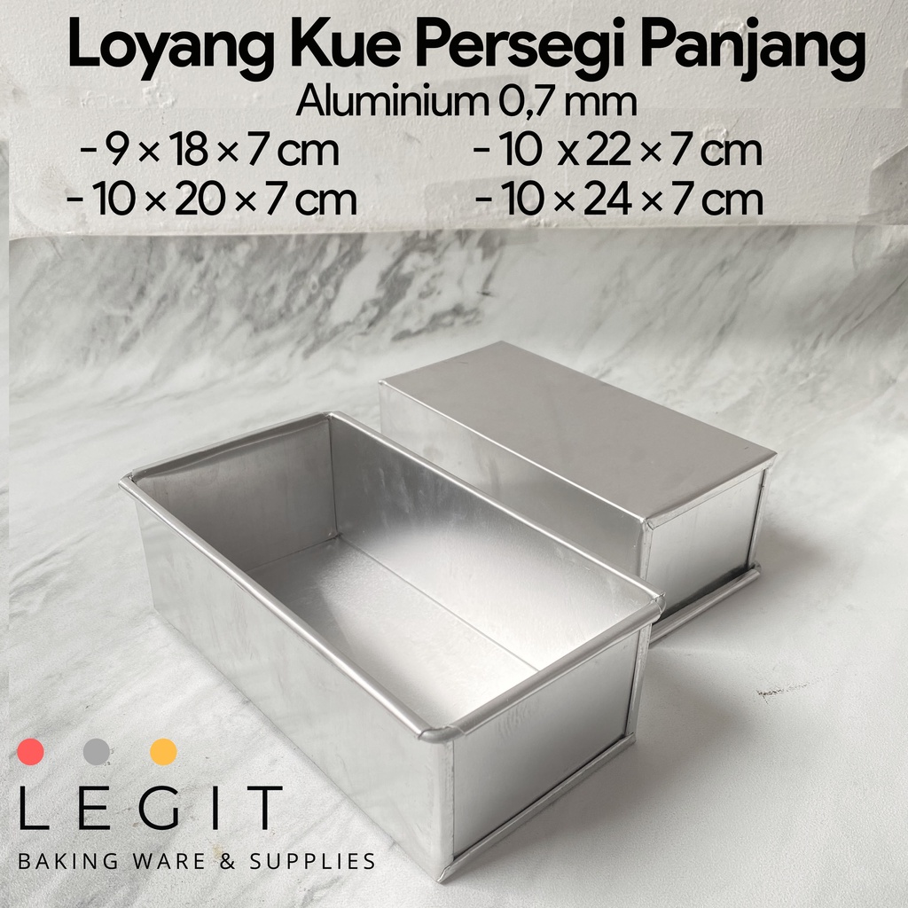Jual Loyang Kue Persegi Panjang Brownies Bolu Kukus Super Tebal ...