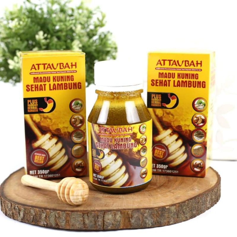 Jual Madu Kuning Sehat Lambung Attaubah 350 Gram | Obat Sakit Ulu Ati ...