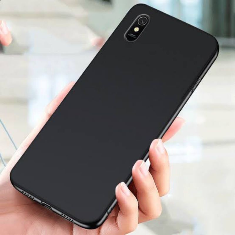 Jual Soft Case Blackmatte Xiaomi Redmi 9A Casing Silikon Slim Black ...