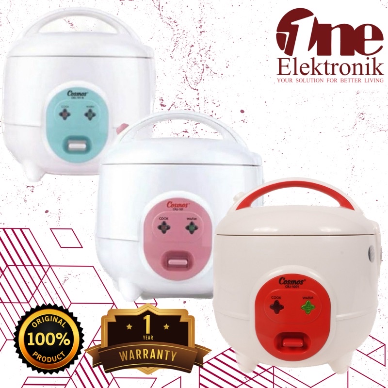 Jual Rice Cooker Cosmos Mini 0.6 Liter CRJ- 1001N / 101 N/ TS | Shopee ...
