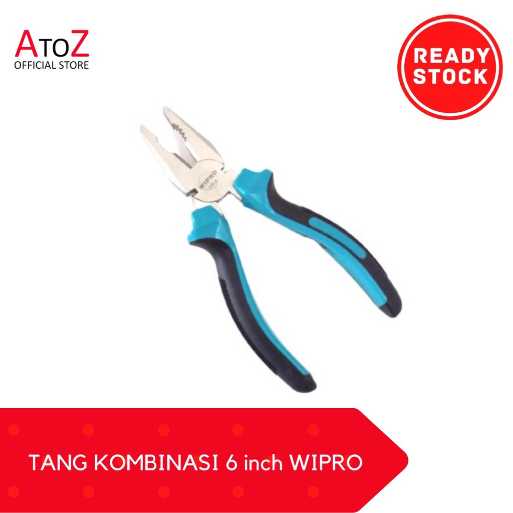 Jual TANG KOMBINASI 6 inch WIPRO -TANG KOMBINASI-CRV PC6 | Shopee Indonesia