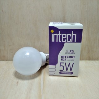 Jual Lampu Bohlam LED Intech Bulb bulat putih murah terang bergaransi resmi | Shopee Indonesia