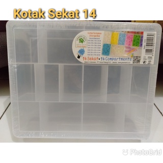 Jual GREEN LEAF 1416 REIKO KOTAK PERKAKAS STORAGE BOX 14 SEKAT ...