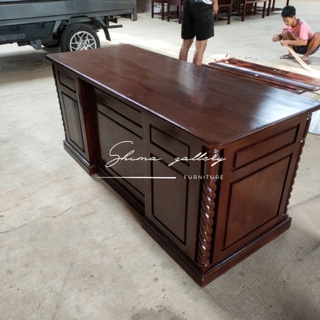 Jual Meja kantor director / Meja sekertaris / Meja kerja kayu jati ...