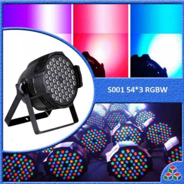 Jual Lampu Par Led 54 X 3W RGBW/O Stage Lighting Panggung Indonesia ...