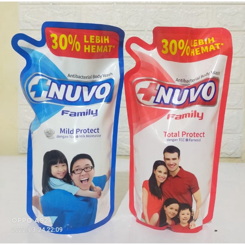 Jual Sabun Cair GIV / Nuvo Family Body Wash Refill 825ml kemasan baru | Shopee Indonesia