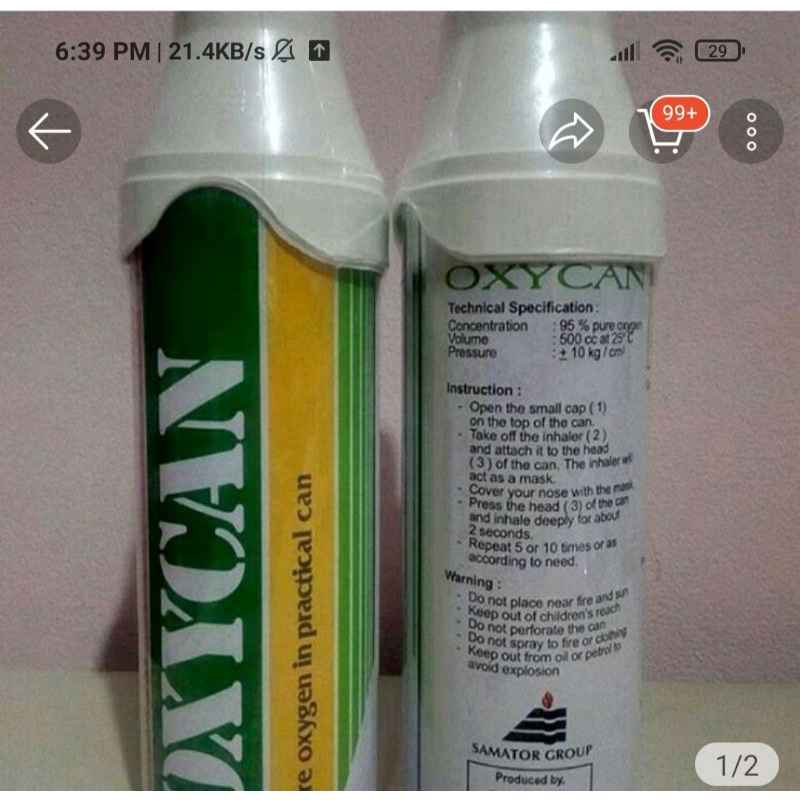 Jual oxican oxigen portabel tabung | Shopee Indonesia