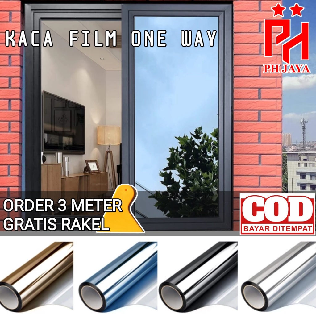 Jual Kaca Film One Way / kaca film silver / Kaca Film Riben / Kaca Film Cermin / kaca film ...