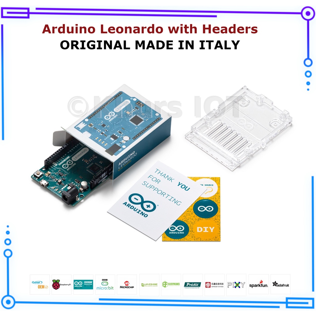 Jual Arduino Leonardo with Headers A000057 - Original Made In Italy ...