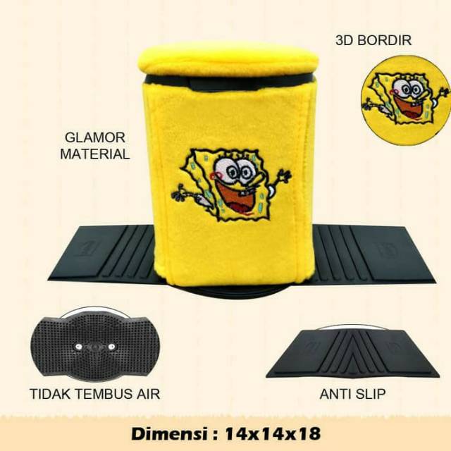 Jual Tempat Sampah Mobil SPONGEBOB Aksesoris Mobil SPONGEBOB | Shopee ...