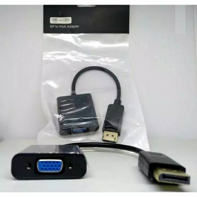 Jual Konverter Display Port to VGA Female Adapter Kabel Display ...