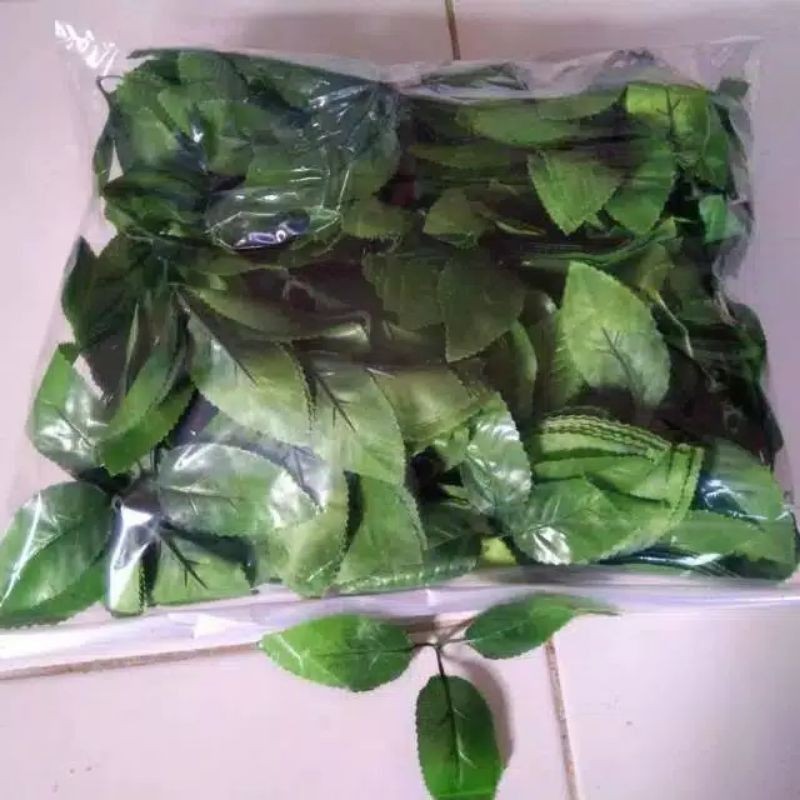 Jual Daun bunga artificial cab 3/daun bunga mawar 250g | Shopee Indonesia