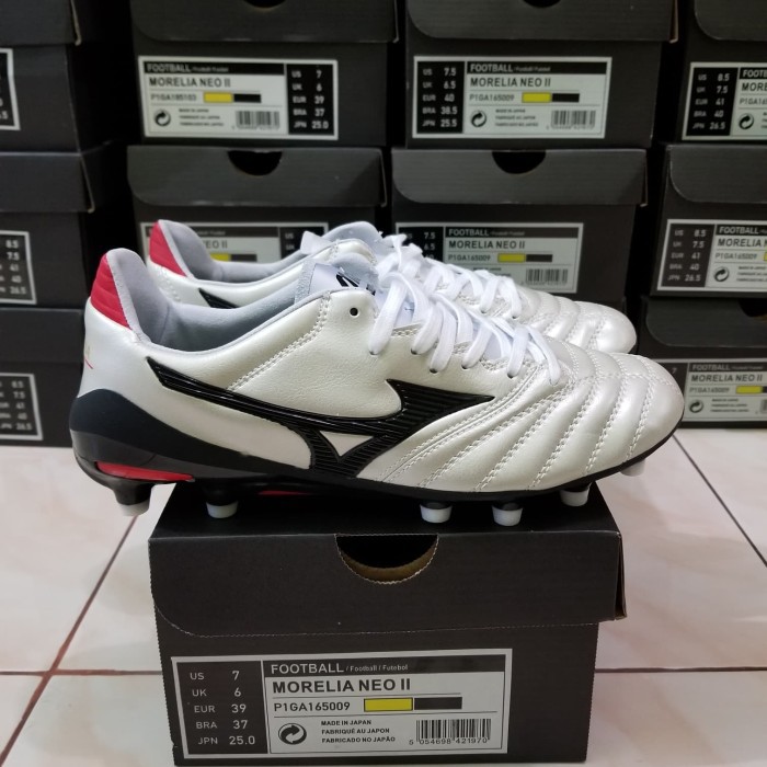 Jual Sepatu Bola Mizuno Morelia Neo II White Pearl Fg | Shopee Indonesia