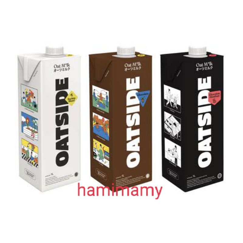 Jual Oatside Putih Hitam Coklat Barista Blend Chocolate Hazelnut Susu ...