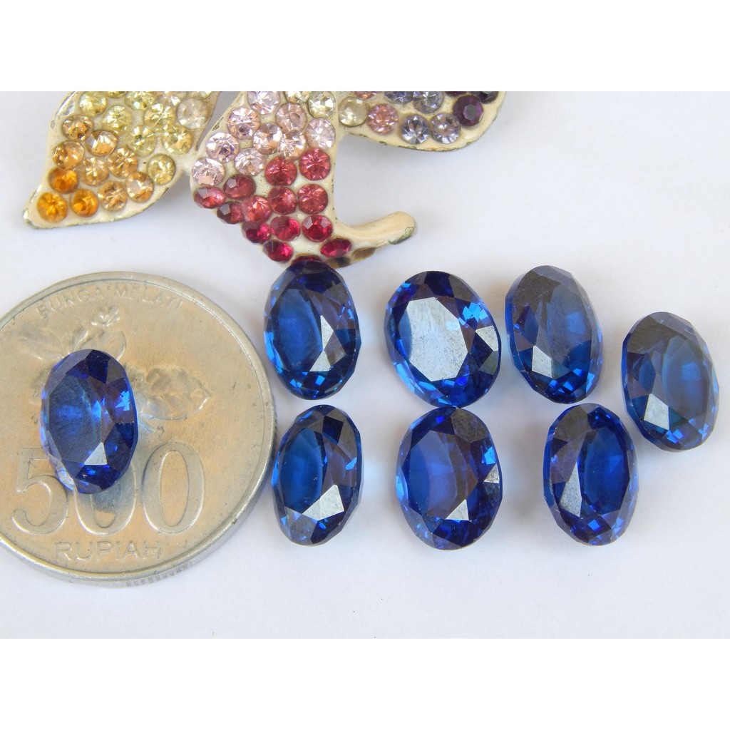 Jual Batu Permata Blue King Safir Cuting Brilliant / Synthetic Y.A.G ...
