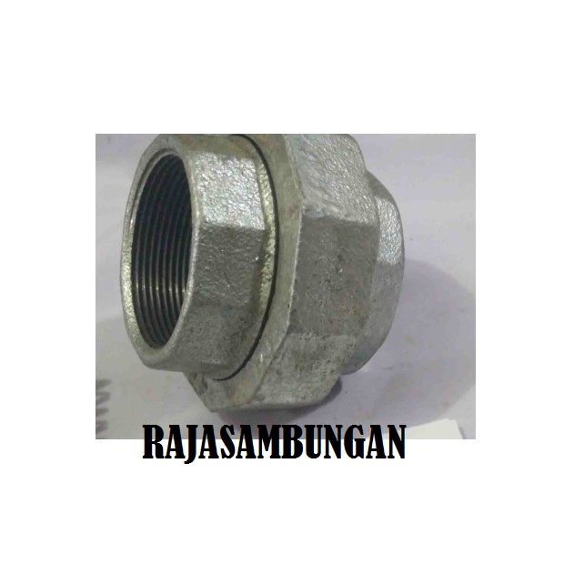Jual Water Mur Besi 1 inch Union Soket Sambungan Pipa Watermur Moor ...