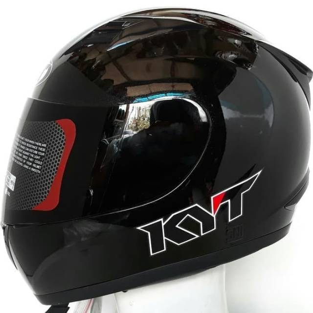 Jual HELM KYT R10 SOLID BLACK METALIC | Shopee Indonesia