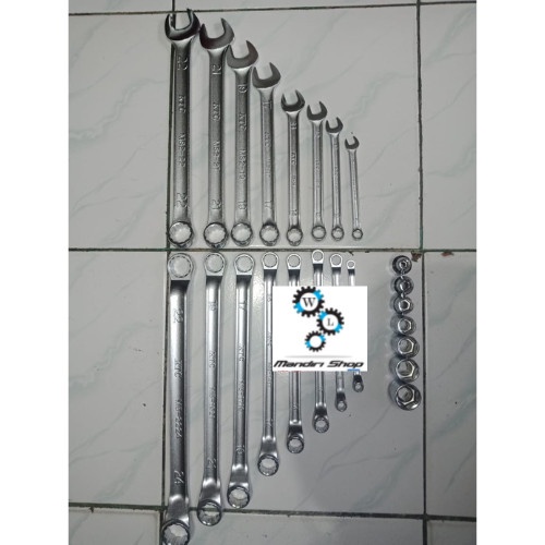 Jual PAKET SIAP KERJA KUNCI RINGRING,RINGPASS & SHOCK SQUARE 1/2 KTC ORIGINAL JAPAN | Shopee ...