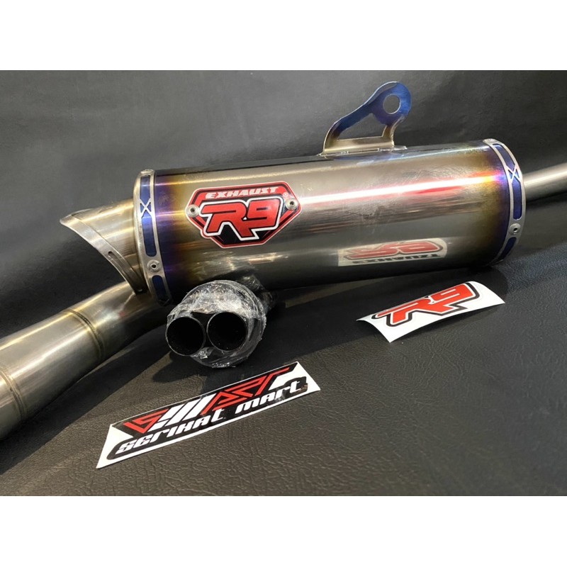 KNALPOT R9 FALCON TITANIUM SERIES | Shopee Indonesia